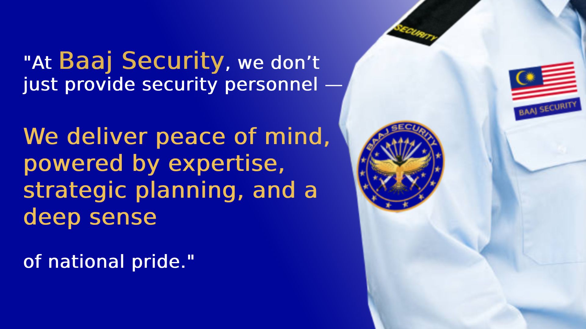 SECURITY SERVICE COMPANY | Home - Baaj Security